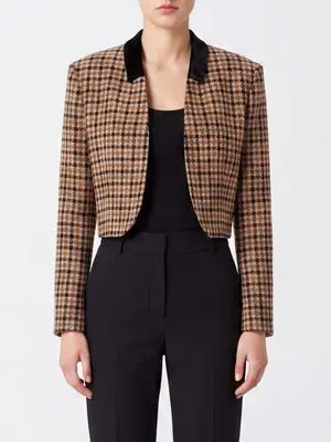 TWINSET Checked Cropped Jacket