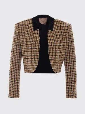TWINSET Checked Cropped Jacket