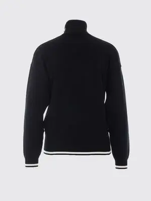 Liu Jo Viscose Cut-out Turtleneck Jumper With Rhinestone Logo