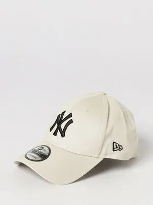 New Era 9forty Ny Yankees Cotton Baseball Cap With Embroidered Logo - Beige