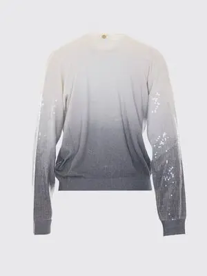 Liu Jo Sequined V-neck Sweater - Grey