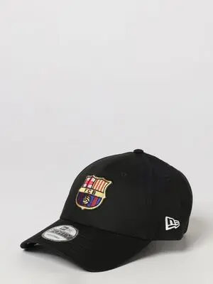 New Era 9forty Fc Barcelona Core Cotton Baseball Cap With Logo - Black