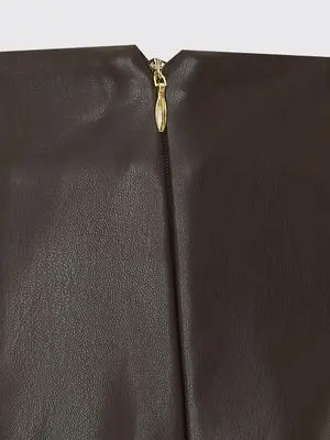 Liu Jo Leather Midi Skirt - Brown