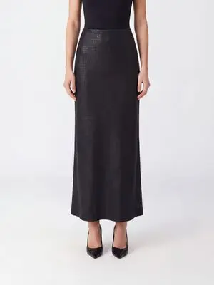 Elisabetta Franchi Textured Maxi Skirt
