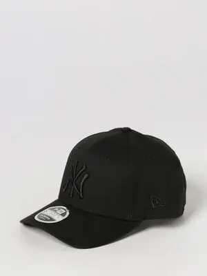 New Era 9forty Ny Yankees Cotton Baseball Cap With Embroidered Logo - Black