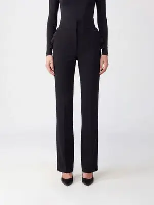 Elisabetta Franchi Tailored Trousers With Ruffle Detailing