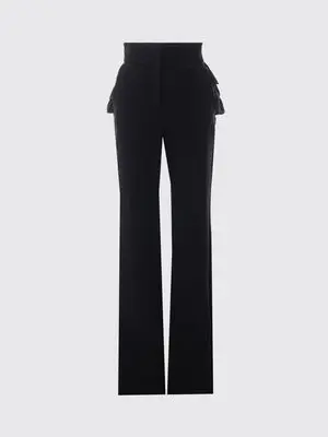 Elisabetta Franchi Tailored Trousers With Ruffle Detailing