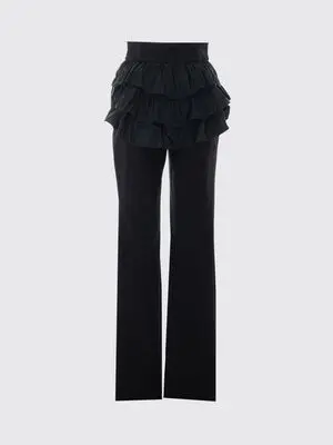Elisabetta Franchi Tailored Trousers With Ruffle Detailing