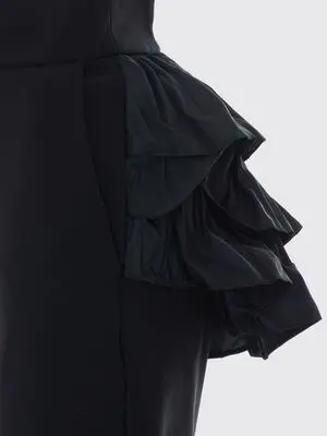 Elisabetta Franchi Tailored Trousers With Ruffle Detailing