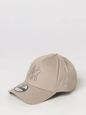 New Era 9forty Ny Yankees Cotton Baseball Cap With Embroidered Logo - Beige