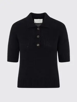 LISA YANG Knitted Polo Shirt - Black