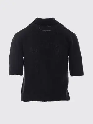 LISA YANG Knitted Polo Shirt - Black