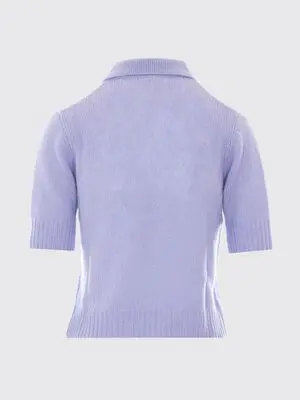 LISA YANG Knitted Polo Shirt - Lilac