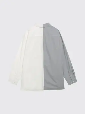 MAISON MARGIELA Cotton Shirt With A Patchwork Design And Hybrid Collar