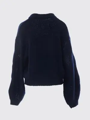 LISA YANG Chunky Knit Sweater With Balloon Sleeves - Blue