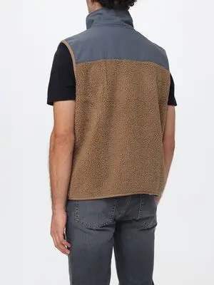 MURPHY&NYE Fleece Vest With Stand Collar And Zip-up Closure