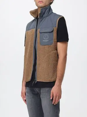 MURPHY&NYE Fleece Vest With Stand Collar And Zip-up Closure