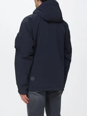 MURPHY&NYE Hooded Nylon Windbreaker Jacket With A Relaxed Fit - Black