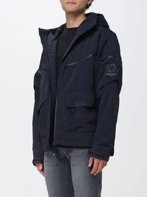 MURPHY&NYE Hooded Nylon Windbreaker Jacket With A Relaxed Fit - Black
