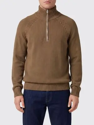 TOM FORD Virgin Wool And Cashmere Turtleneck Jumper With Zip - Brown