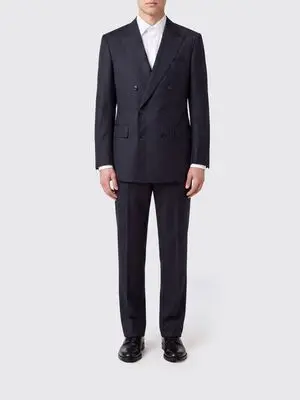 TOM FORD Double-breasted Pure Wool Suit With Peak Lapels - Blue