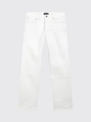 TOM FORD Straight Fit Five-pocket Cotton Jeans With Mid-rise