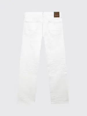 TOM FORD Straight Fit Five-pocket Cotton Jeans With Mid-rise