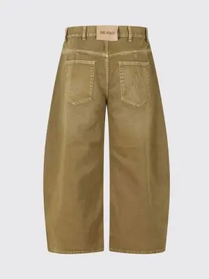 Attico Wide Leg Cropped Trousers - Green