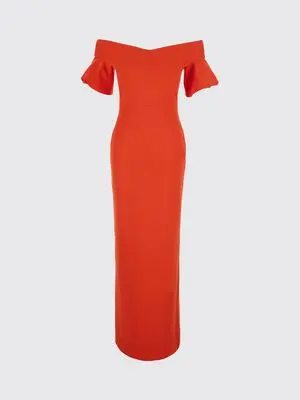 Solace London Off-the-shoulder Sheath Gown - Red