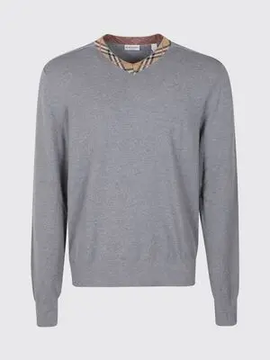 Burberry Vintage Check Pure Wool V-neck Jumper