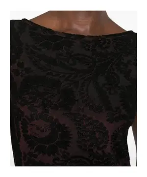 Etro Paisley-patterned Devoré Midi Dress