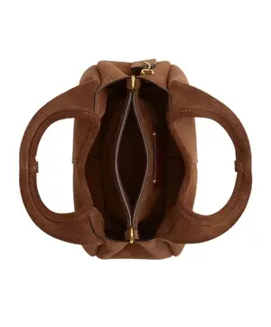 COACH Chain Leather Tote Bag