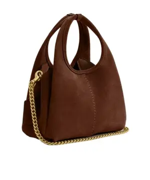 COACH Chain Leather Tote Bag