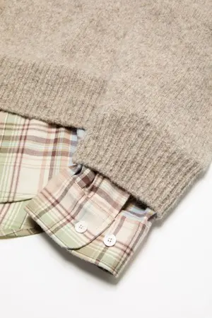 Acne Studios Layered Knit Hoodie