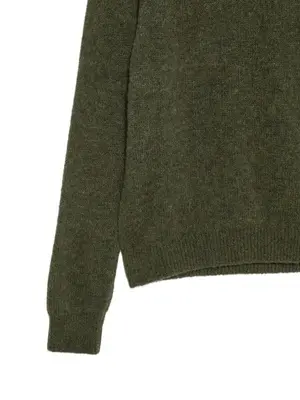 Dries Van Noten Crew Neck Cropped Sweater
