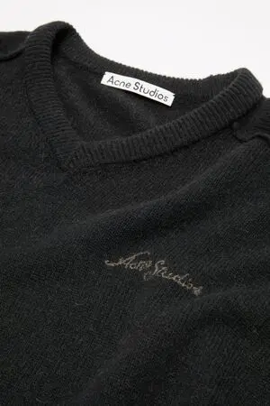 Acne Studios Camel Hair V-neck Sweater