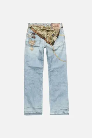 Acne Studios Printed Cotton Canvas Jeans