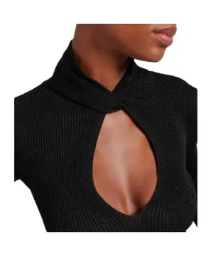 Valentino Garavani Cut-out Lamé Sweater