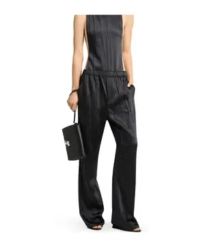COURREGES Wide-leg Crinkled Trousers