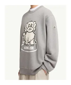 Moncler X Fragment Dog Print Cotton Sweatshirt