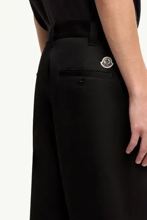 Moncler X Fragment Cotton Gabardine Pleated Trousers
