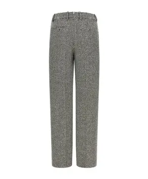 TOM FORD Wide-leg Houndstooth Pleated Trousers