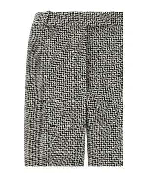 TOM FORD Wide-leg Houndstooth Pleated Trousers