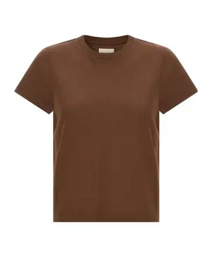 Khaite Emmylou Crewneck T-shirt - Brown
