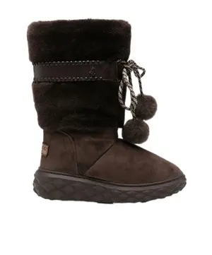JIMMY CHOO Round Toe Ankle Boots