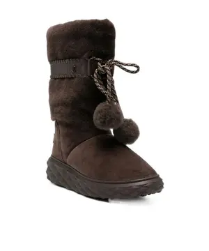 JIMMY CHOO Round Toe Ankle Boots