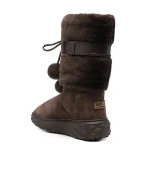 JIMMY CHOO Round Toe Ankle Boots
