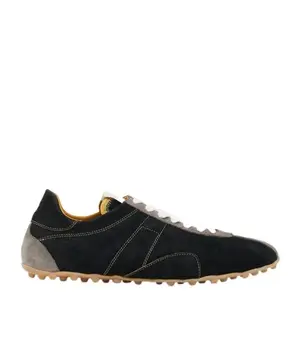MAISON MARGIELA Leather And Suede Lace-up Sneakers