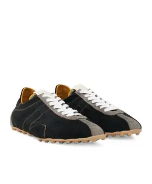 MAISON MARGIELA Leather And Suede Lace-up Sneakers