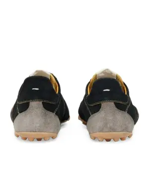 MAISON MARGIELA Leather And Suede Lace-up Sneakers
